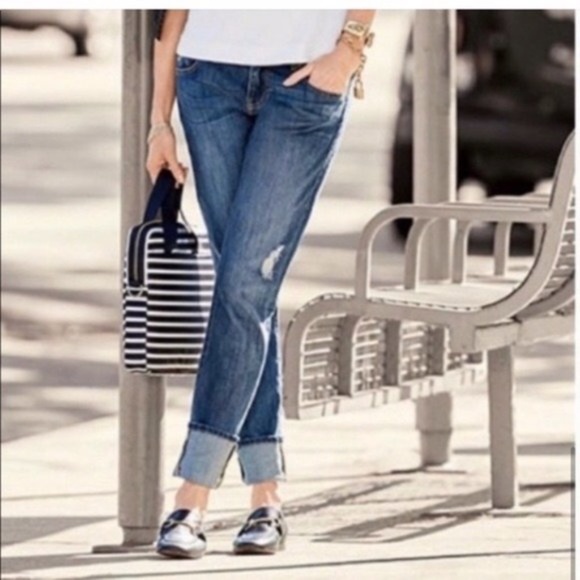 CAbi | Jeans | Cabi Slim Boyfriend Jeans In Mojave Wash Size 6 | Poshmark